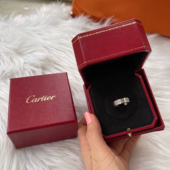 Cartier | Jewelry | Cartier Love Ring White Gold Size 54 | Poshmark